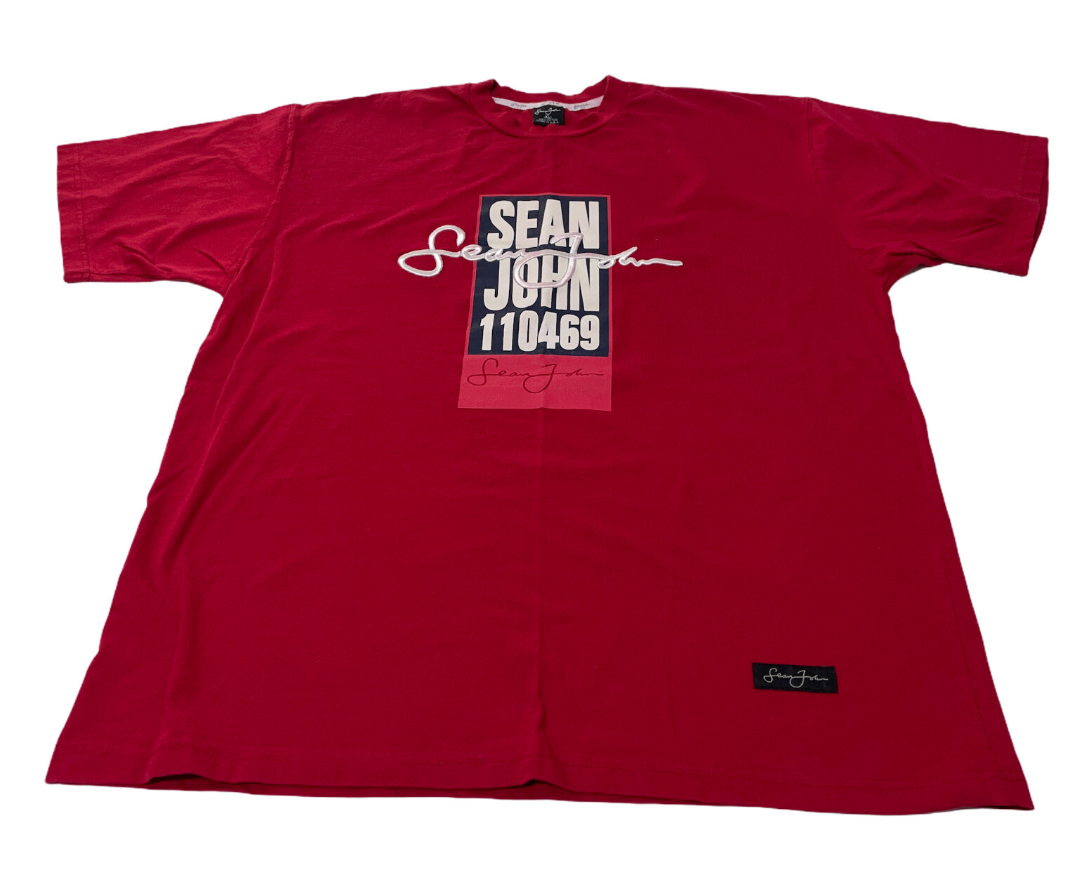 VINTAGE Sean John Shirt XL Signature Front RED COLLEC… - Gem