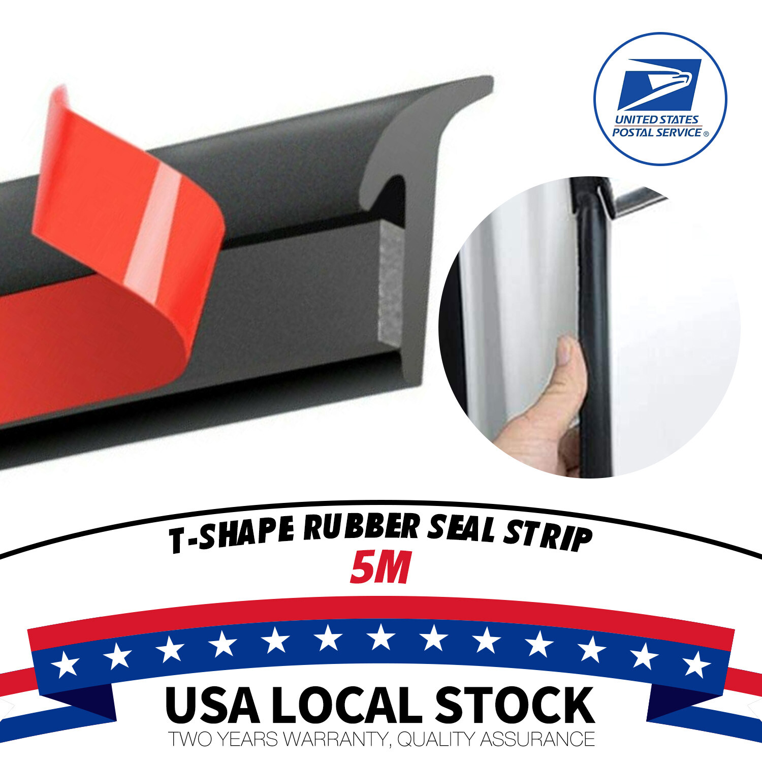 5M T Shape Rubber Seal Weather Strip Car Door Edge Moulding Trim Car ...