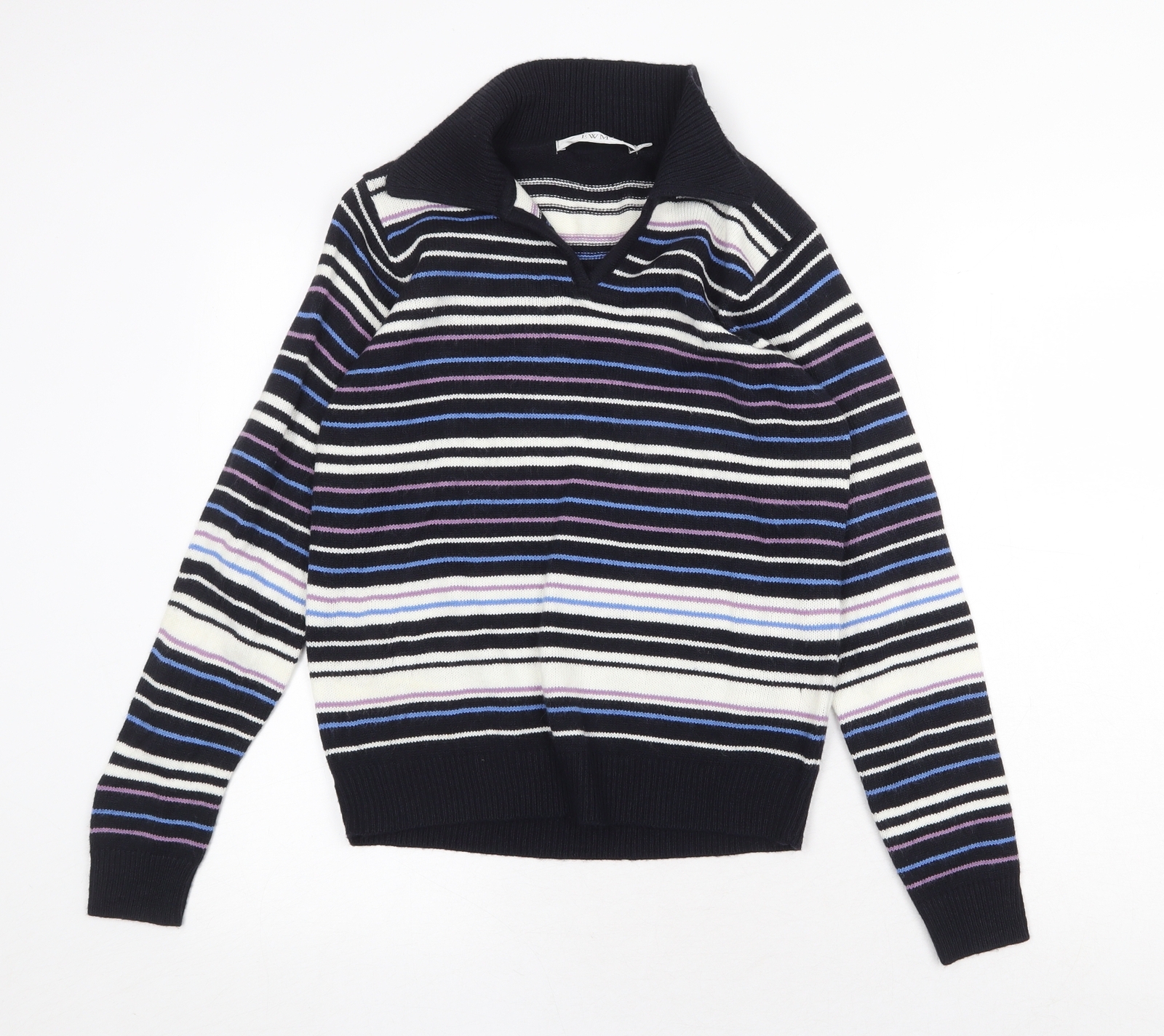 EWM Womens Collared Acrylic Blend Jumper Size S - Size | eBay UK