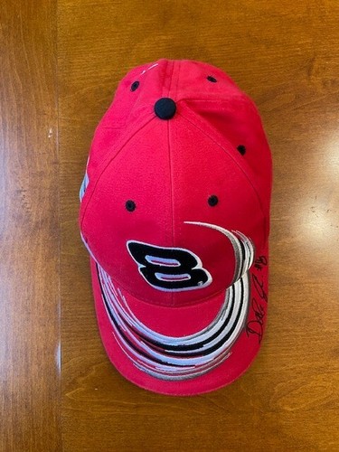 Dale Earnhardt Jr Hat Signed Authentic NASCAR #8 Collectible Race car ...
