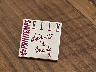PINS PIN ENAMEL MAGASIN MODE LE PRINTEMPS PRINTEMPS MAGAZINE ELLE 91 ...