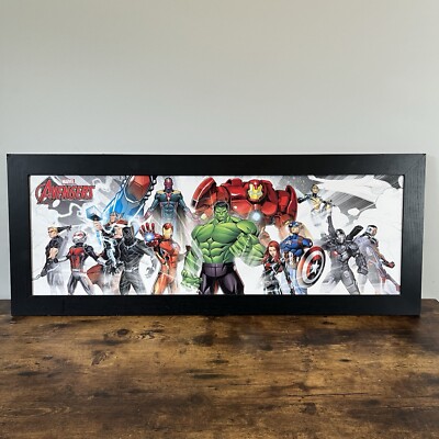 Marvel Averngers Framed Wall Art - Hulk, Iron Man, Captain America ...