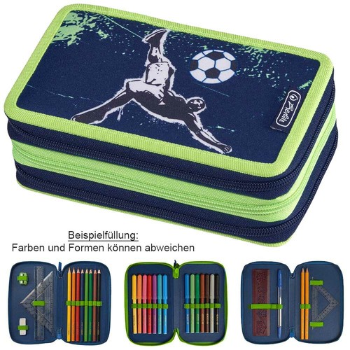 Herlitz Triple Decker TriCase gefüllt 3-fach Federtasche Federmappe ...