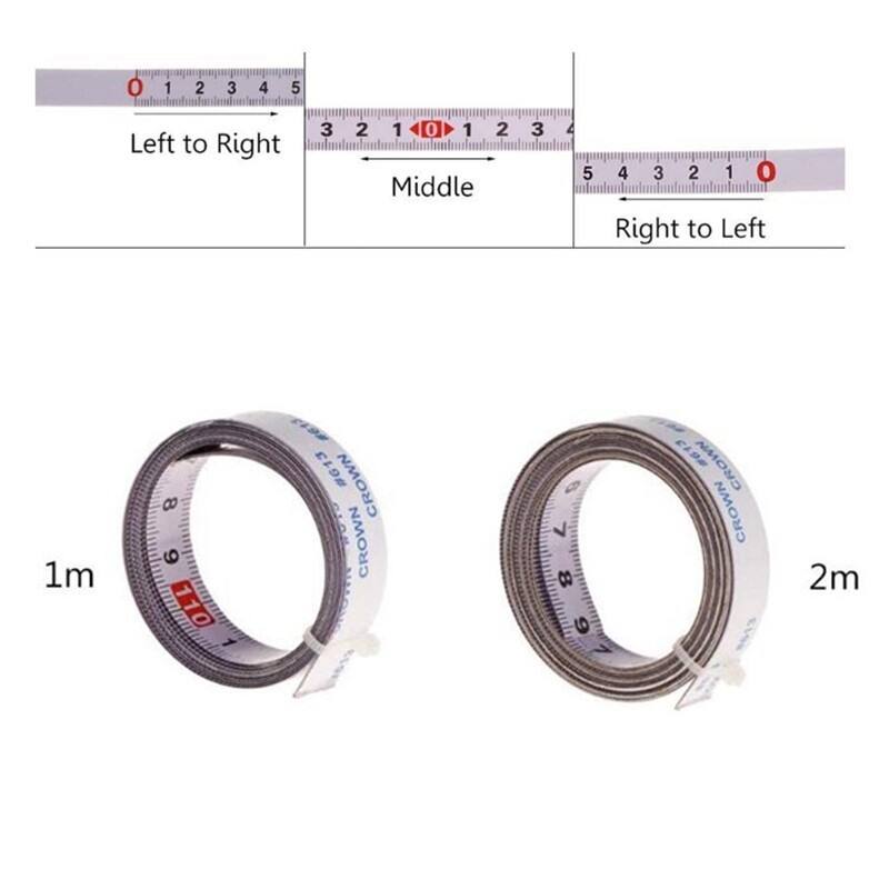 Self Adhesive Miter Saw Scale Ruler Tape Measures Metric Rulers Track ...