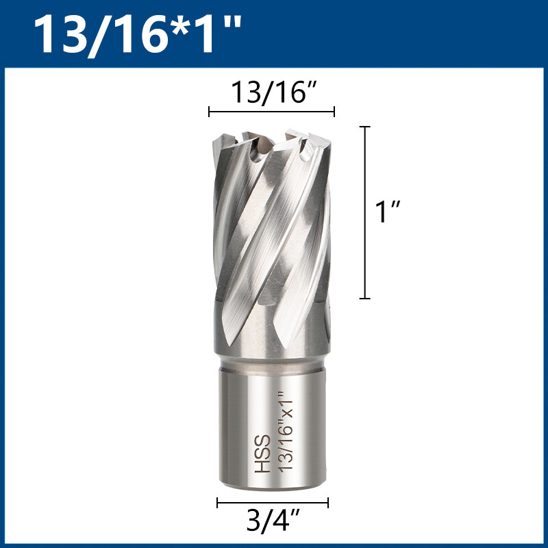 1PC HSS Annular Cutter Set HSS Magnetic Drill Bits Weldon Shank 1 ...