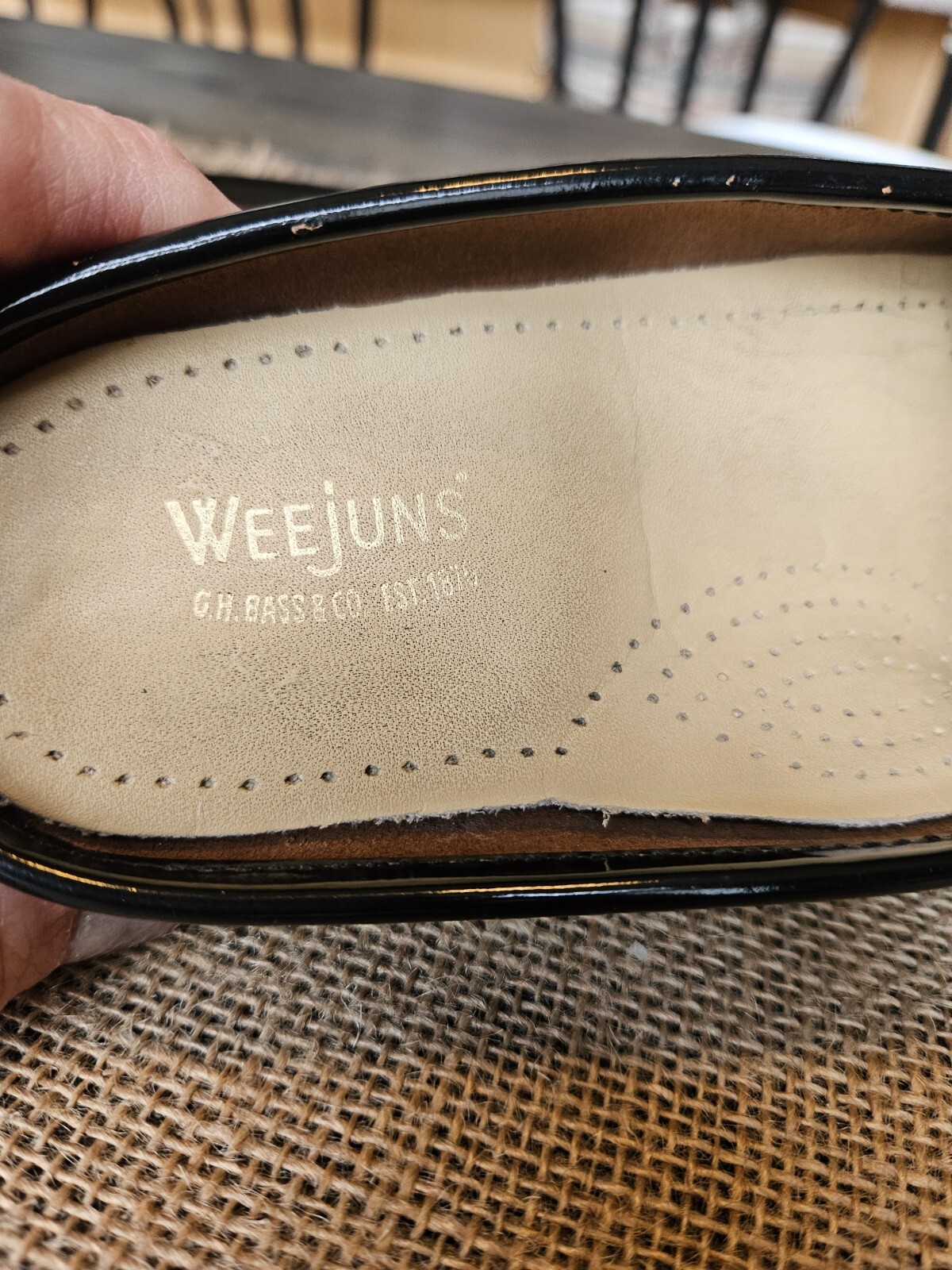 Weejuns G.H Bass Vintage Black Leather Penny Loafers … - Gem