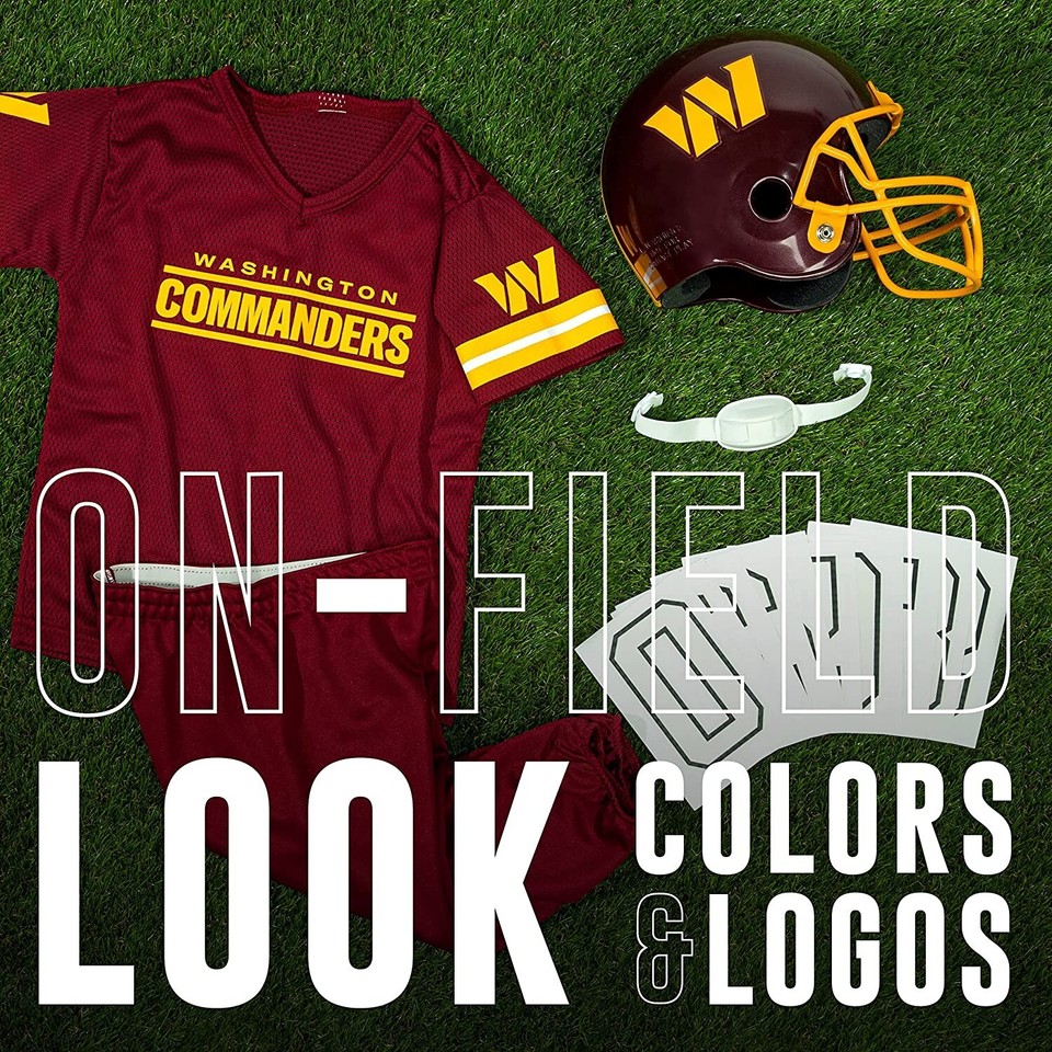 Washington Commanders Kids NFL 6pc Deluxe Football Uniform Set, Medium ...