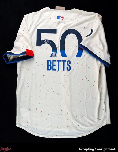 Mookie Betts #50 Dodgers Nike Authentic City Connect Jersey AUTO ...