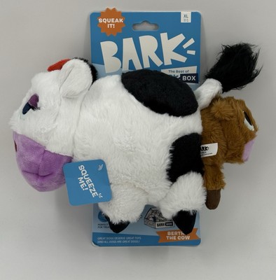 Bark Box " Bertha the Cow " Dog Toy Cow Giving Birth to Calf Extra ...