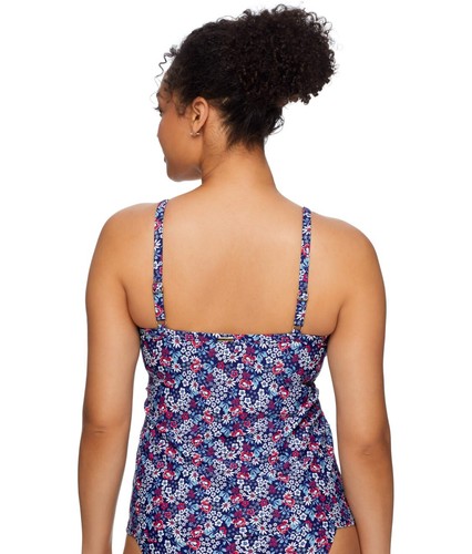 Sunsets AMALFI BLOOM Muse Halter Underwire Tankini Swim Top, US 36E/34F ...