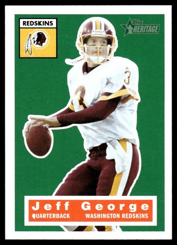 2001 Topps Heritage Jeff George Washington Redskins #5 | eBay