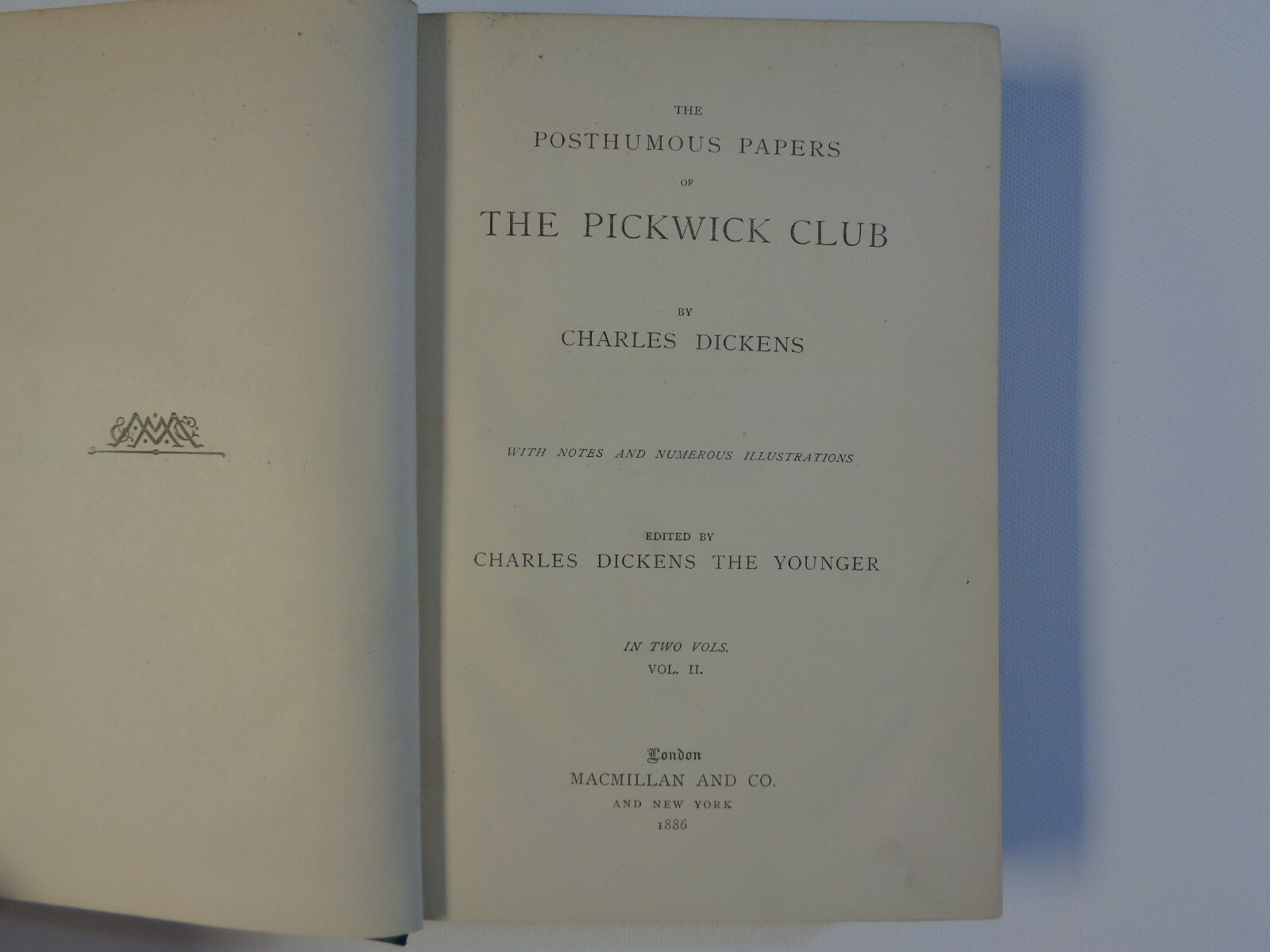 Pickwick Papers 1886