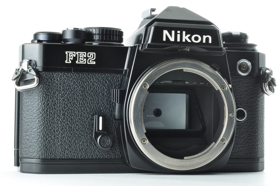 [No extra costs!] Nikon FE2 Black 35mm SLR Film Camera Body only Near ...