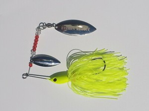CHARTREUSE SPINNERBAIT SPINNER fishing lure for pike perch bass 20g (0 ...