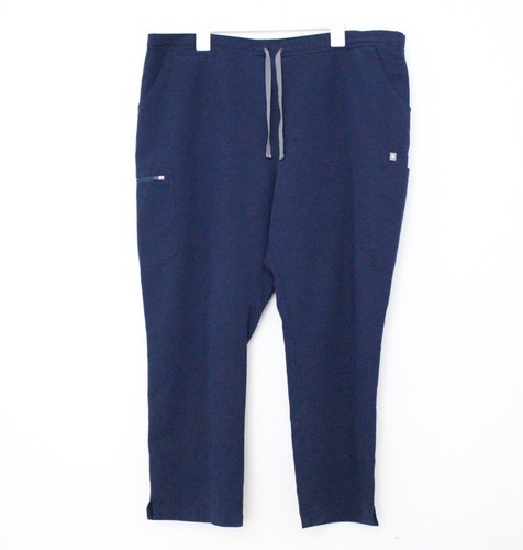 Figs Yola Skinny Drawstring Navy Blue Scrub Pants Womens XXL Petite ...
