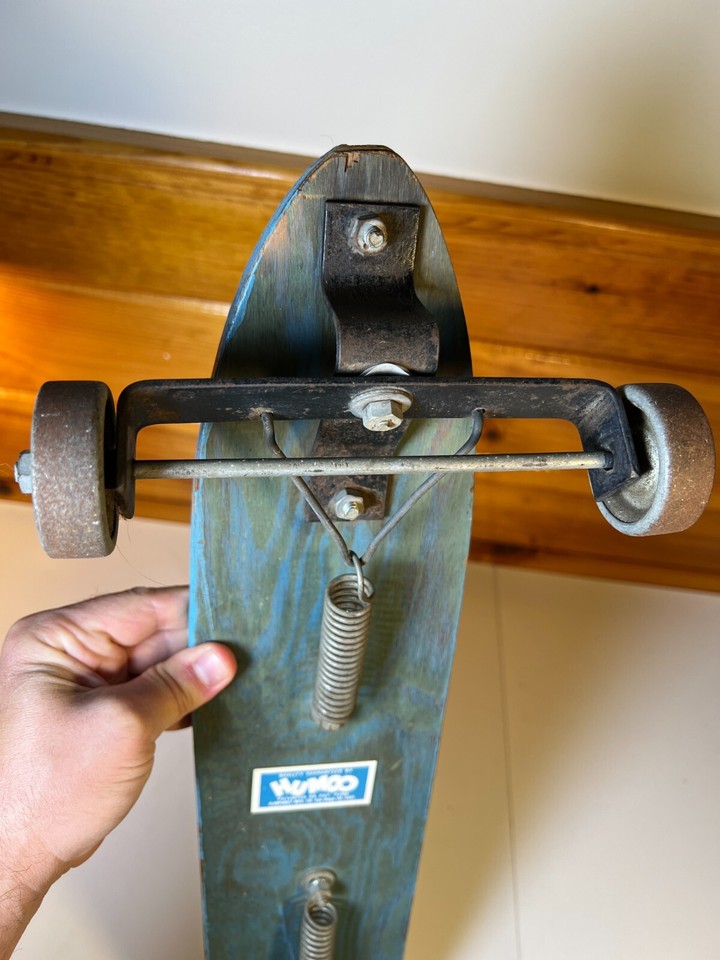 RARE 1960s HUMCO Surfer Skateboard Wood Wooden Metal Wheels San Diego ...