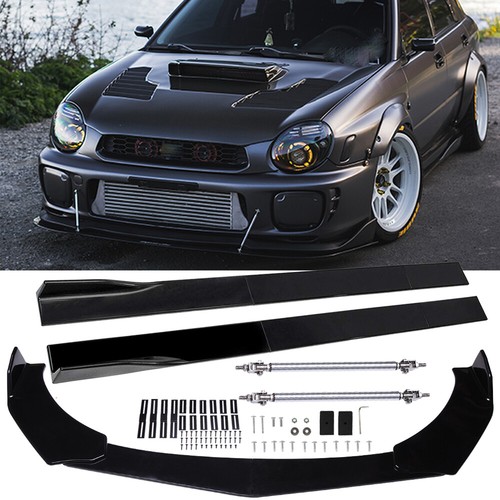 For 2015-2019 Subaru WRX / STI Front Bumper Lip Splitter + 78.7" Side ...