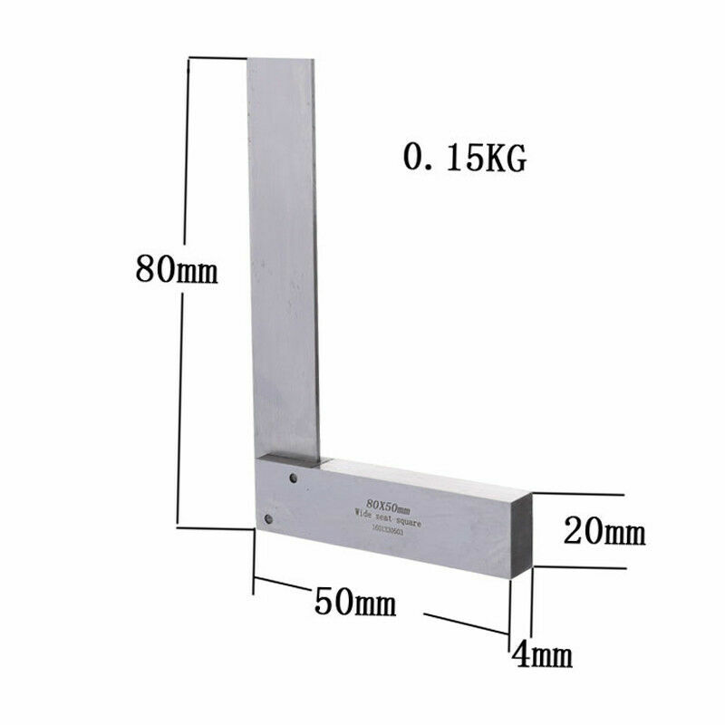 Right Angle Engineer Set Square 90º Precision Ground Steel Hardened ...