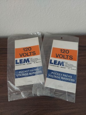 (30) LEM Voltage Marker/sticker/decal PPVM-120V (120 volt) | eBay