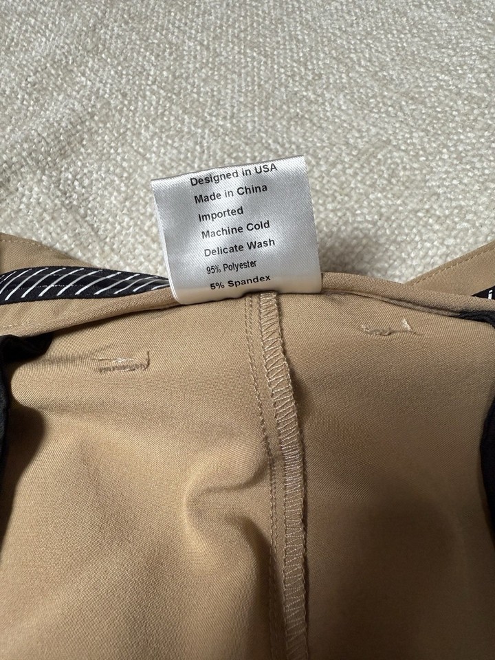 Primo Pants Adult 38 Brown Joggers Performance Tapered Zip Ankle Golf ...