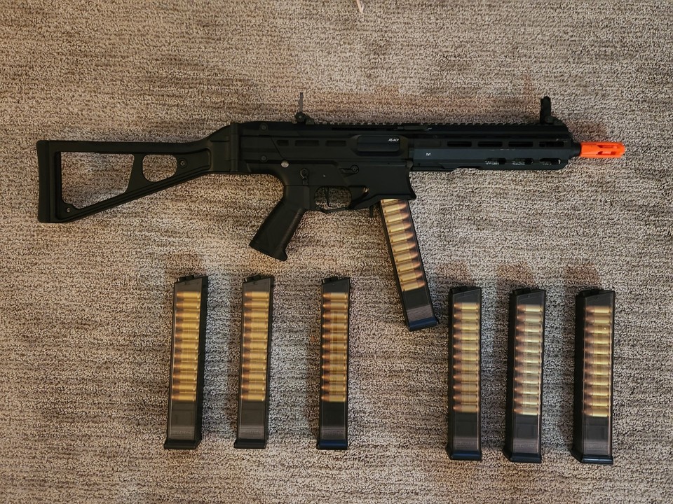 G&G PCC45 - Airsoft PCC 45 SMG AEG With 7 Mags | eBay