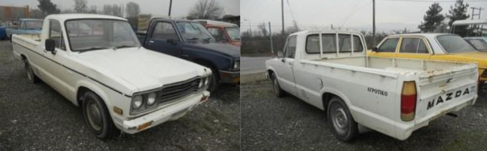 Mazda B1600 B2000 Pick up UTE Model 1977 85 front Black bumper ...
