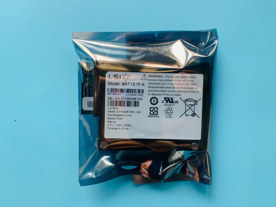 LSI BBU09 BAT1S1P-A 81Y4491 81Y4451 Battery For 9266-8I 9271-8I 9266-4I ...