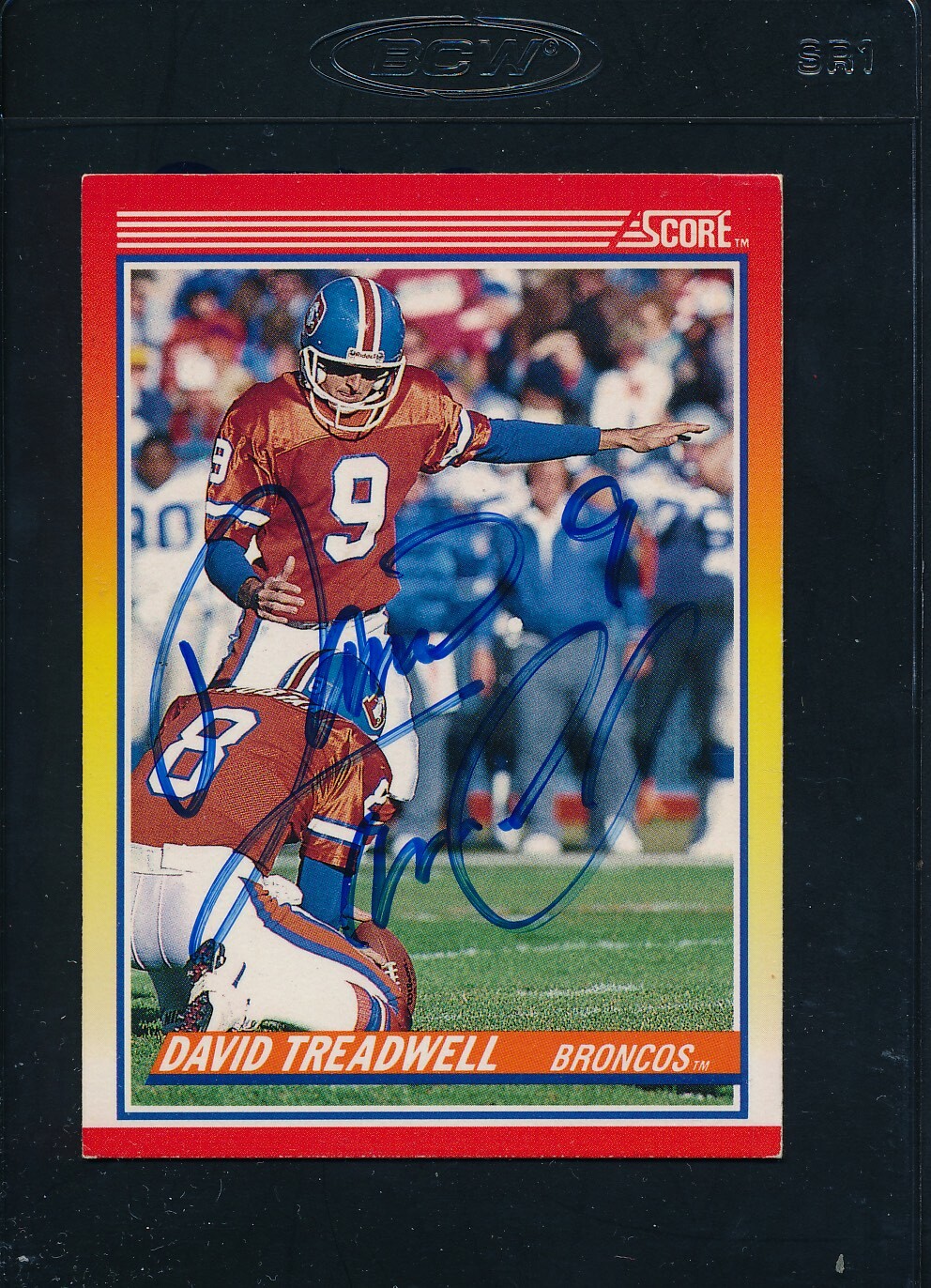 1990 Score #234 David Treadwell Broncos Signed Auto *52459 | eBay