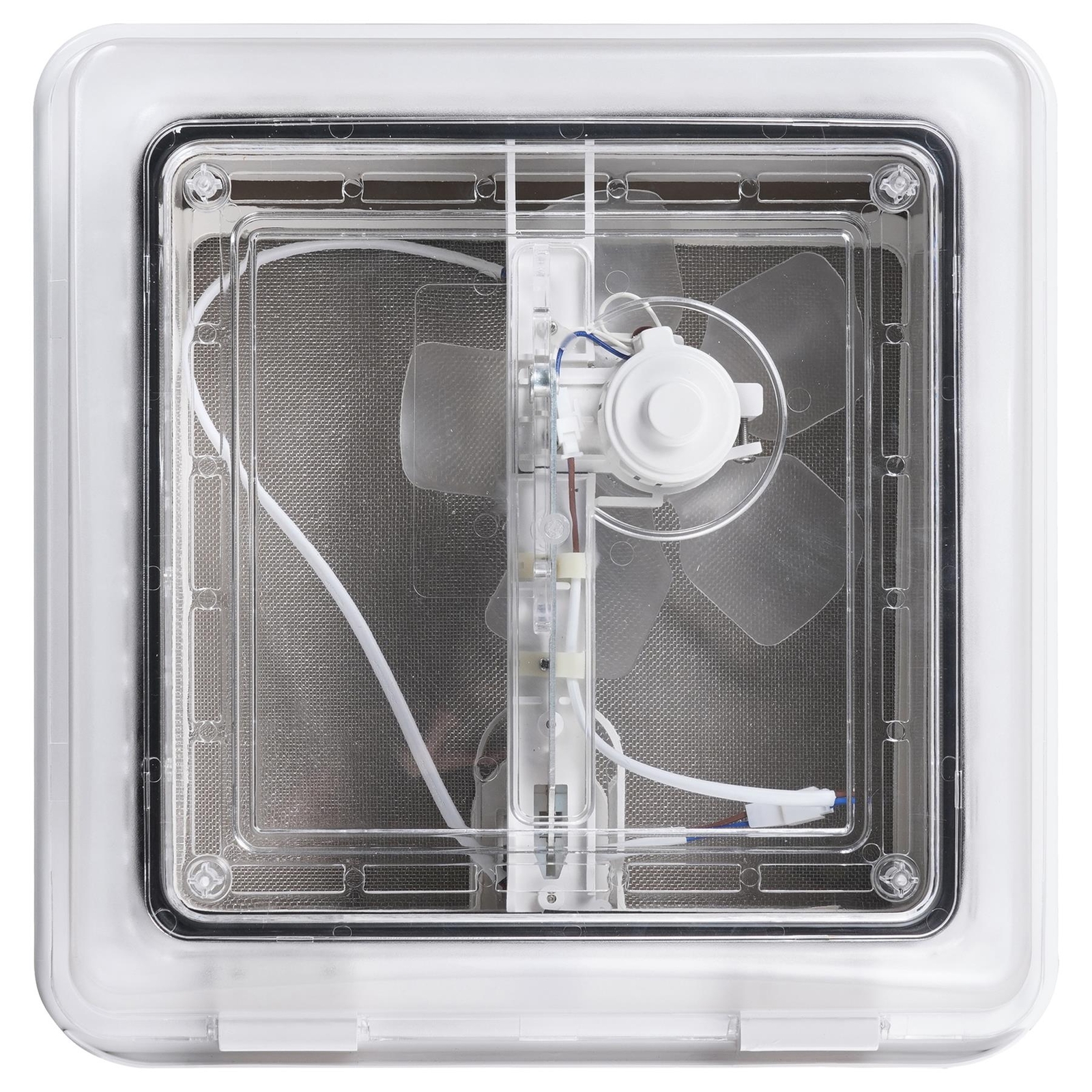 ADVENTURER FAN ROOF VENT CLEAR 280 X 280MM EXTRACTOR CAMPERVAN CARAVAN ...