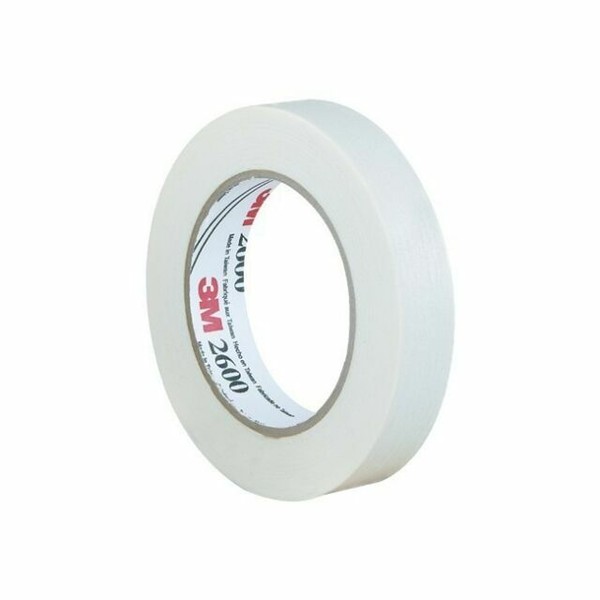 3M 2600 Masking Tape 4.4 Mil 2" yds. White 12/Case T93726012PK for sale ...