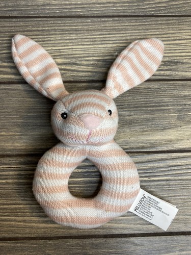 Kelly Toy 2018 Pink White Stuffed Plush Bunny Rabbit Baby Rattle 9” | eBay