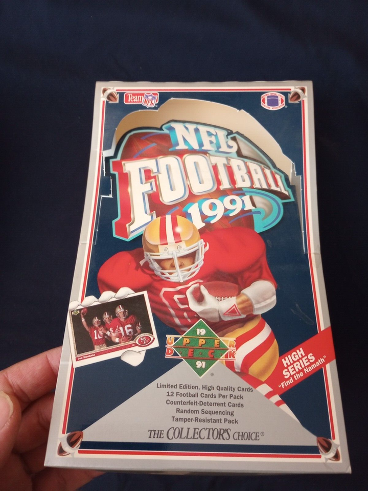 1991 Upper Deck Premier Edition NFL Football Empty Box No Cards Joe ...