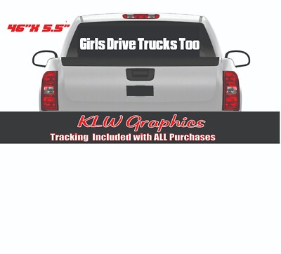 Girls Drive Decal Sticker Turbo Diesel Truck 7.3 6.7 6.6 Wife ...