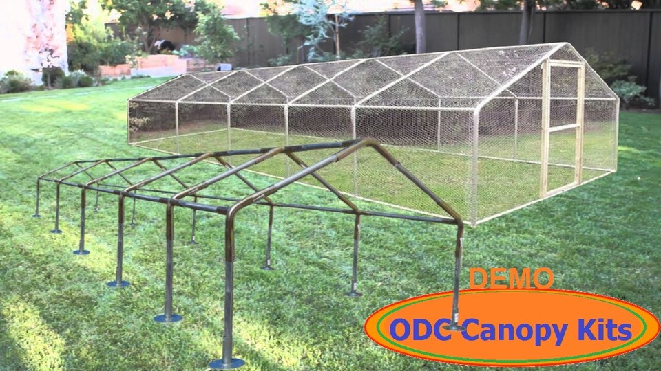 Carport Canopy Fitting Kit 1-3/8" ID 12, 14, 16 Leg High Peak Frame ...