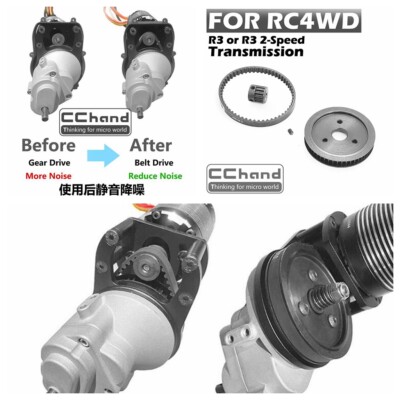 CChand Steel Belt Drive for RC4WD TF2 D90 R3 or R3 2-speed Transmission ...
