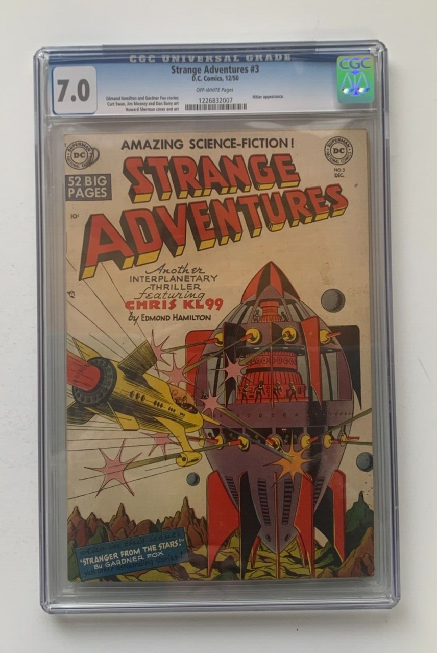 STRANGE ADVENTURES #3, DC Comics, CGC 7.0 grade, Howard Sherman cover ...