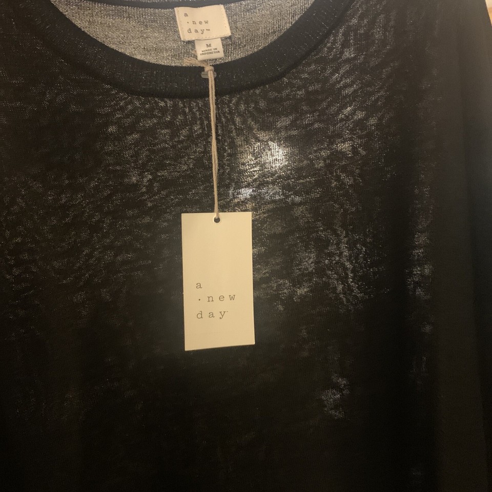 Women's Long Sleeve Crew Neck Pullover Sweater - A New Day - S - NWT ...