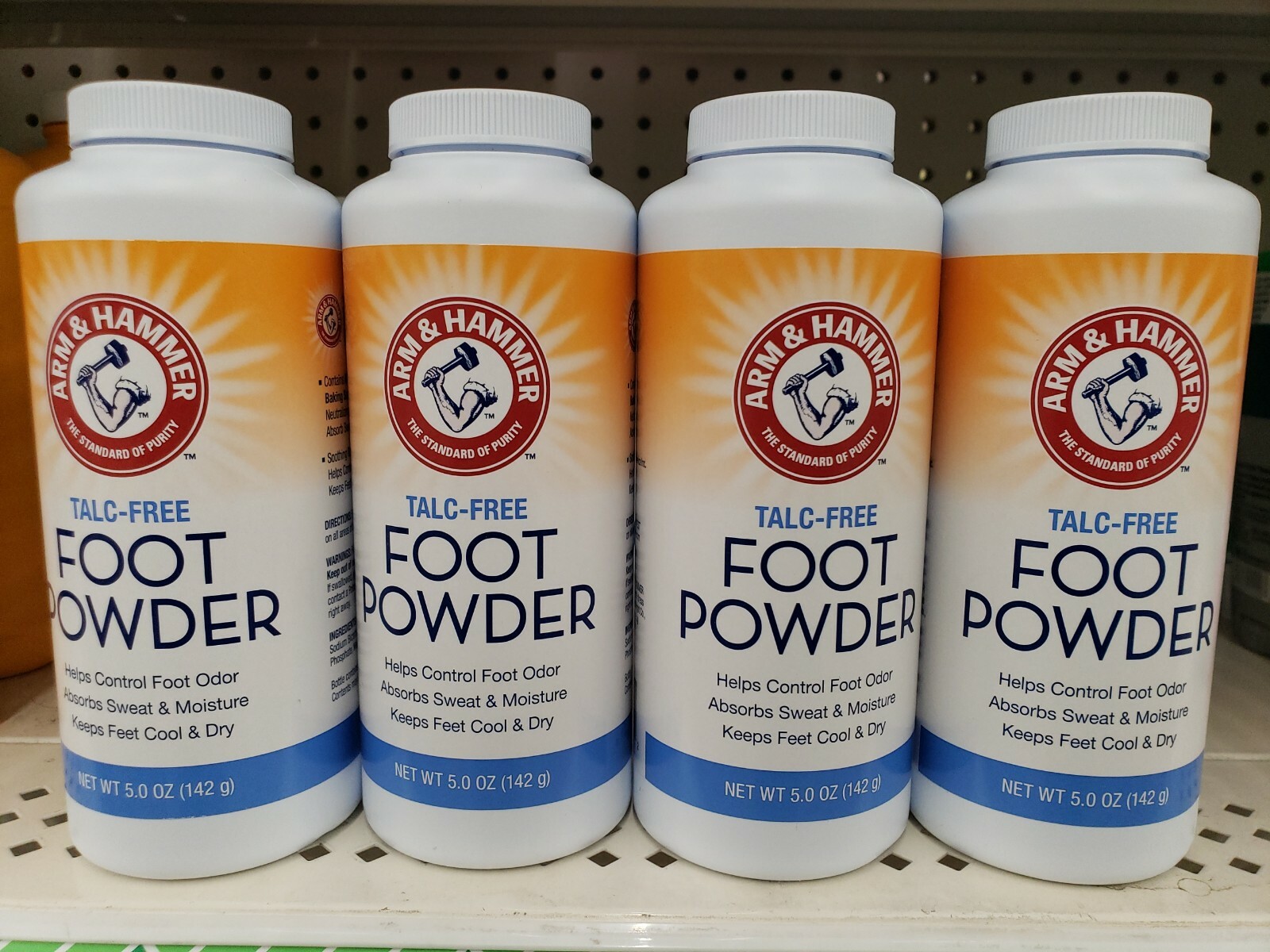 Lot of 6 Arm & Hammer Talc-Free Foot Powder Odor Control Corn Starch 5. ...