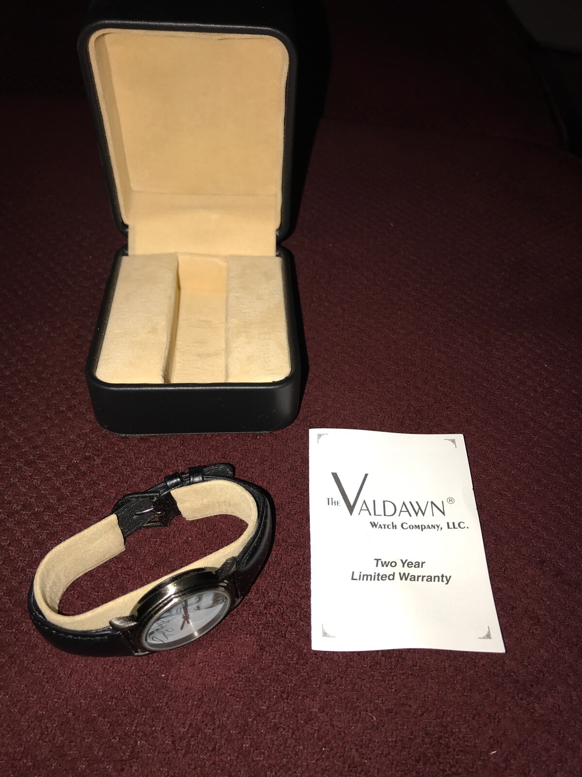 NEW: VALDAWN ELVIS PRESLEY OFFICIAL PRODUCT BLACK LEATHER WATCH | eBay