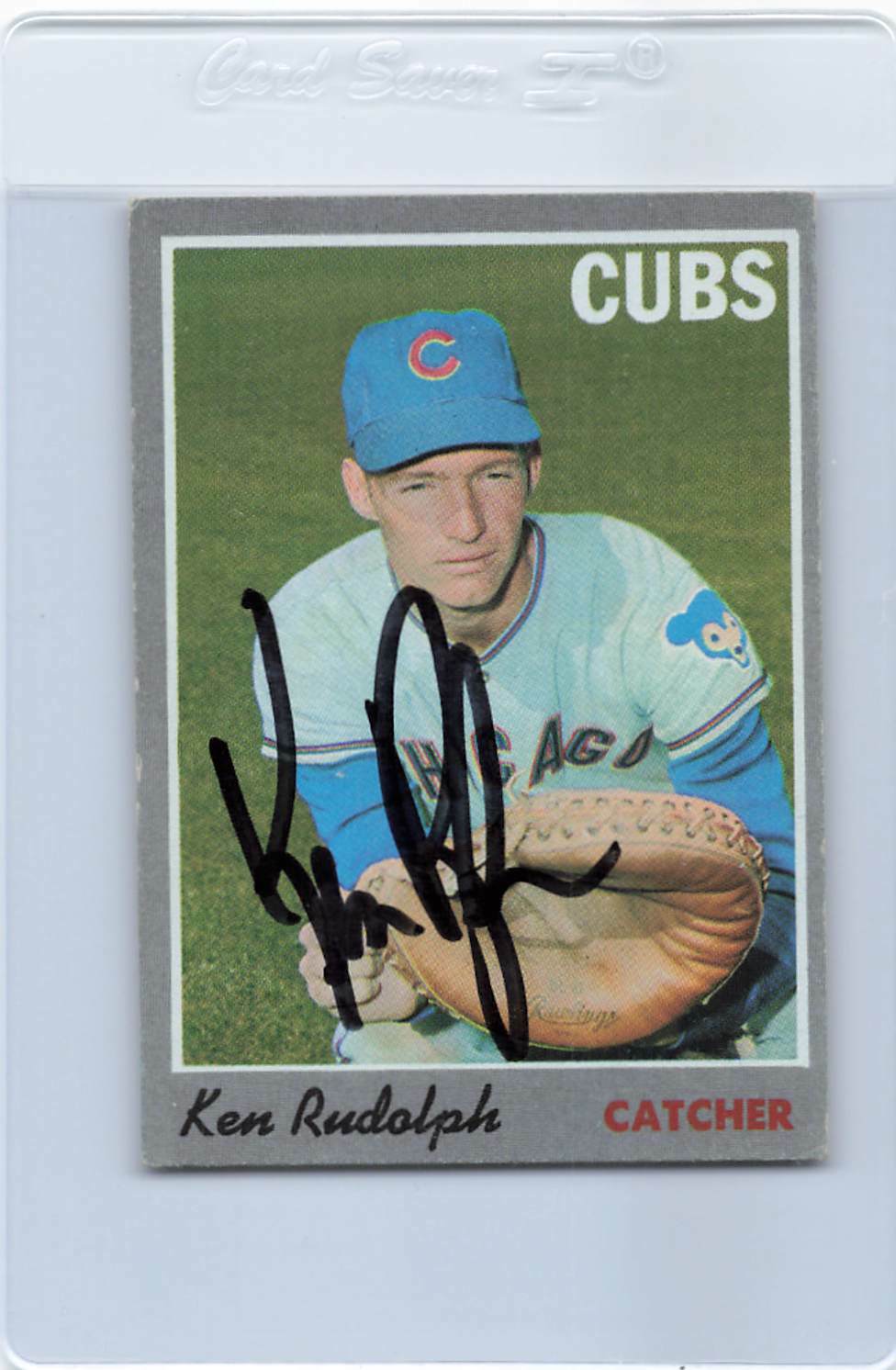 1970 Topps #46 Ken Rudolph Chicago Cubs Signed Auto *F6390 | eBay