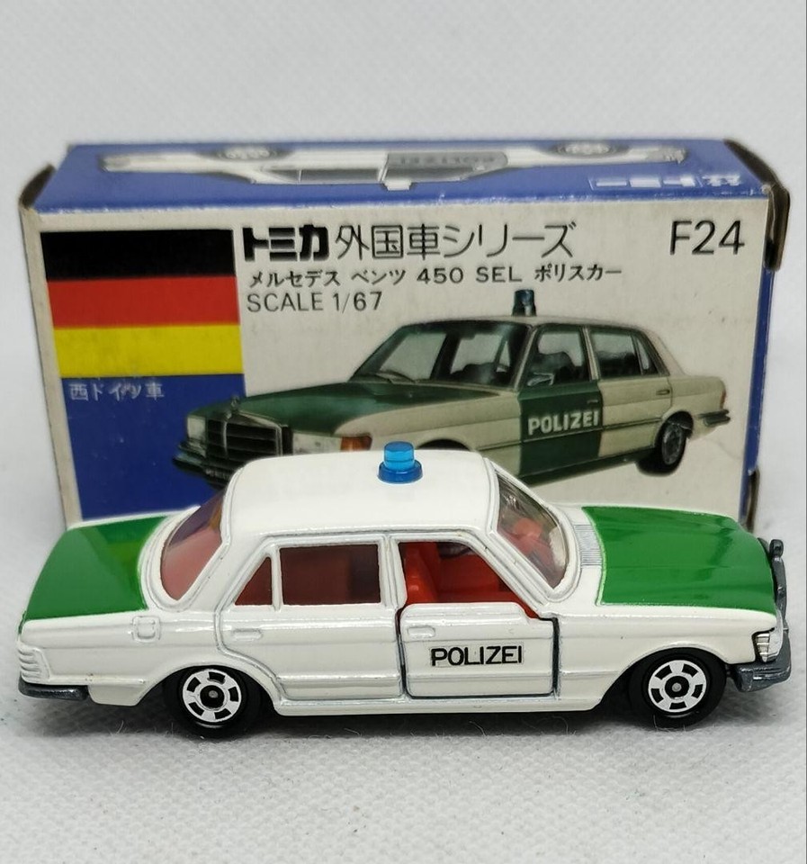 Tomica Blue box F24-1-1 Mercedes Benz Police initial lot deteriorated ...