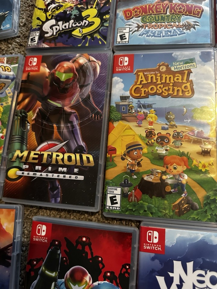 Lot of 14 Nintendo Switch Game Cases ONLY NO GAMES Some Extras As Shown ...