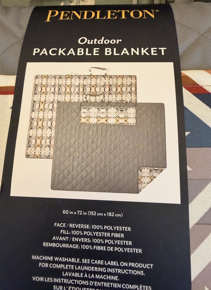 Pendleton Outdoor Packable Blanket 60 x 72 Water Resistant NWT Camping ...