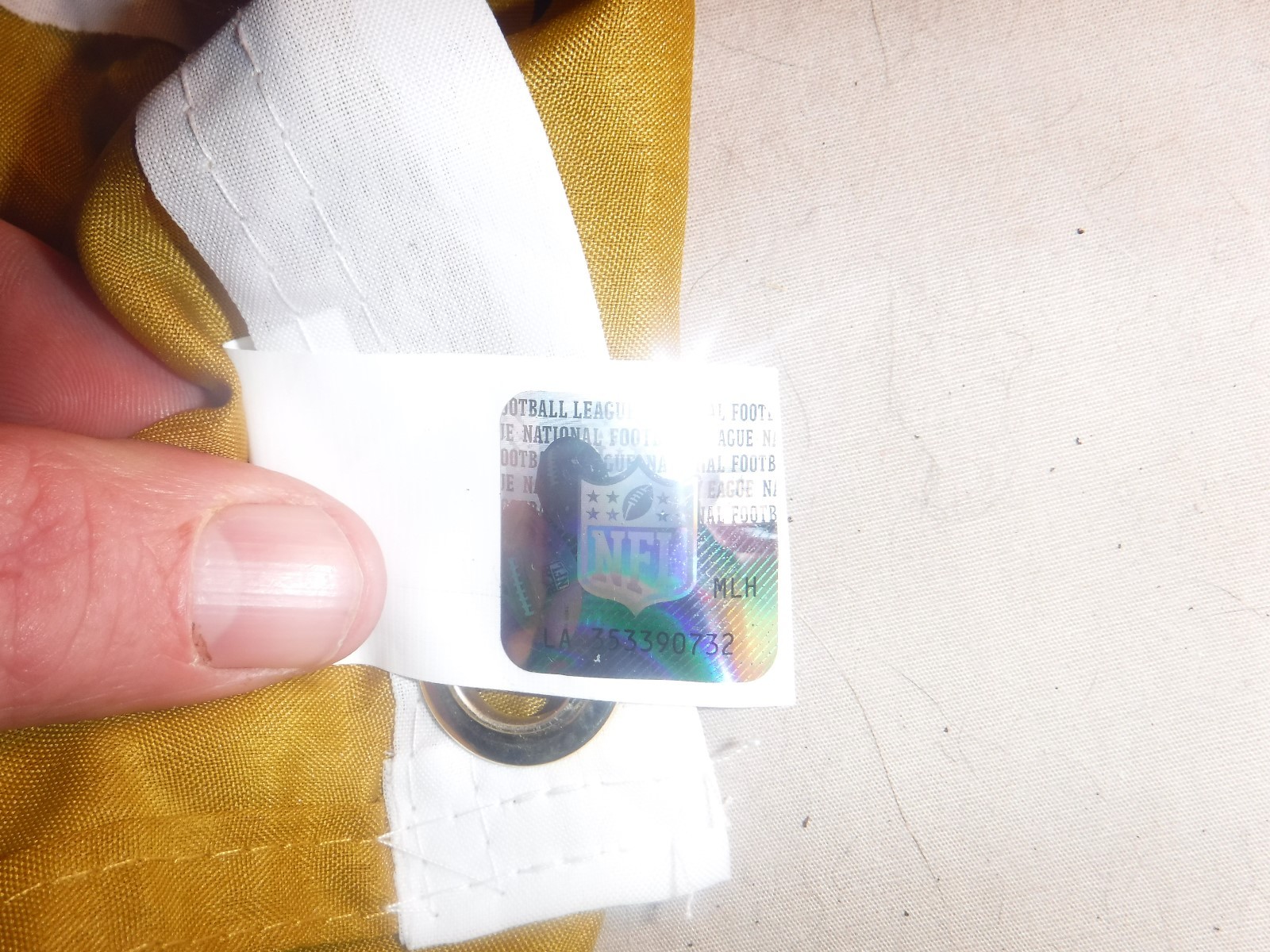 NEW Official 2016 Baltimore Ravens Color Rush Flag 11/10 SGA Gold ...