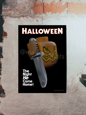 LEGO Halloween Movie Poster - Custom Print - A3 - A4 sizes | eBay Australia