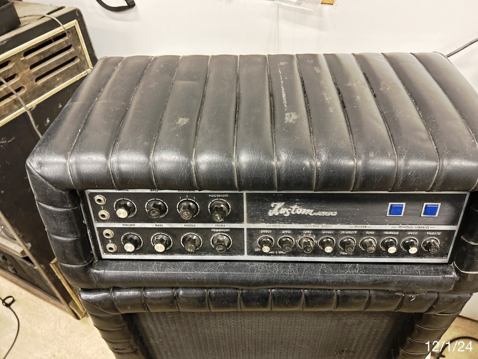 Vintage Kustom 200 Watt Guitar Amplifier K250B +2 x 12” | eBay