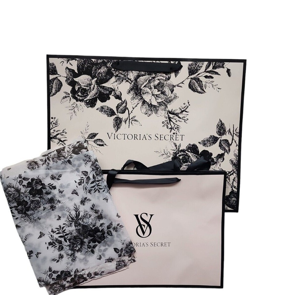 Victoria's Secret SMALL/M/XL Paper Pink VS Logo Shopping Bag/Tissue ...