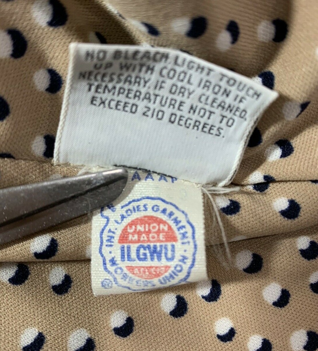 Union Made ILGWU 1974-1995 Dress With Belt | eBay