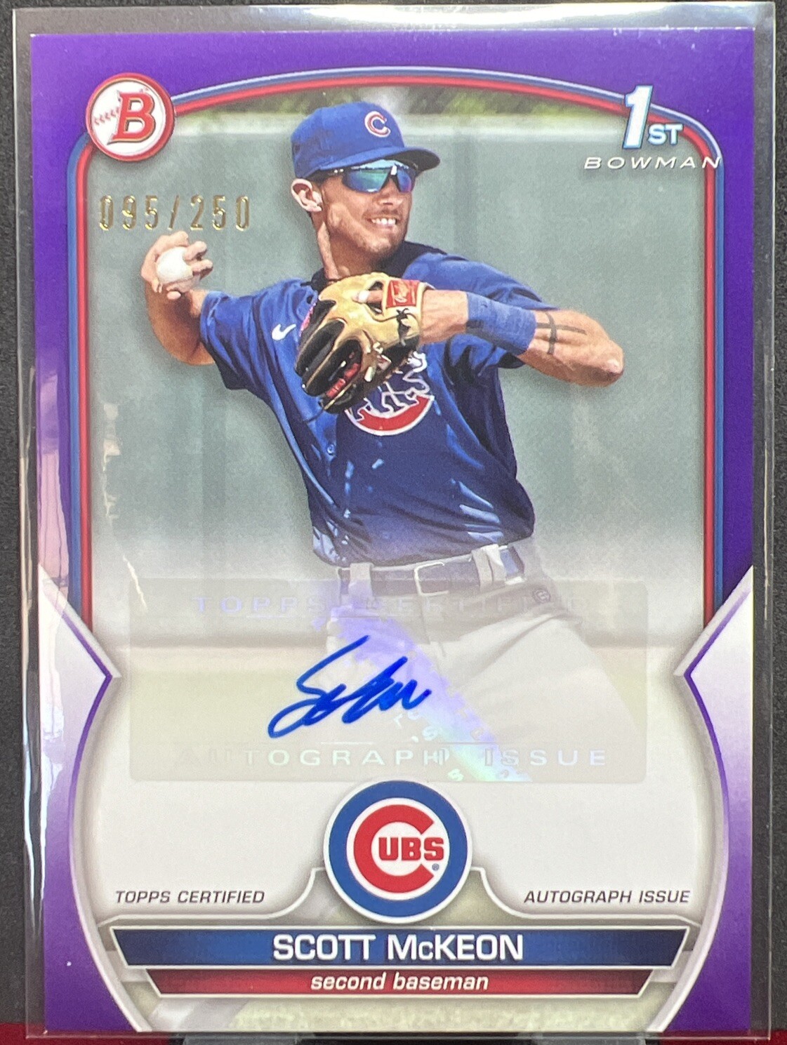 2023 Scott McKeon Bowman 1st Auto Purple /250 | eBay