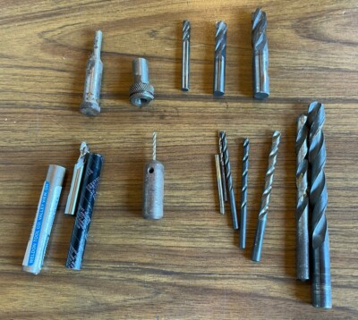 Lot of Precision Machinist's Tools Vintage Bits Drills Endmills Carbide ...